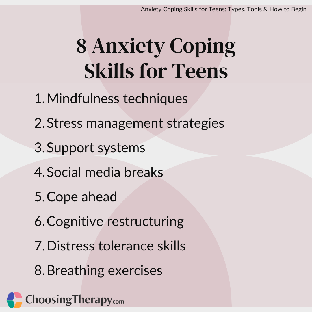 8 Anxiety Coping Skills for Teens 8 Anxiety Coping Skills for Teens
