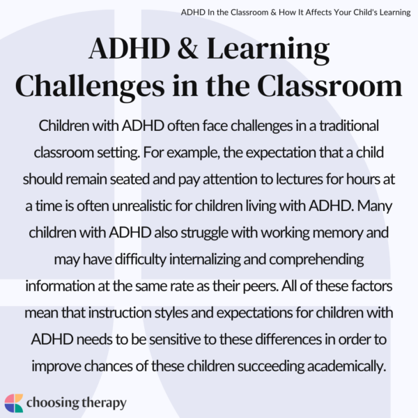 ADHD In the Classroom & How It Affects Your Child's Learning ...
