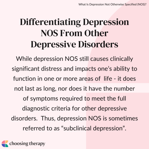 What Is Unspecified Depression?