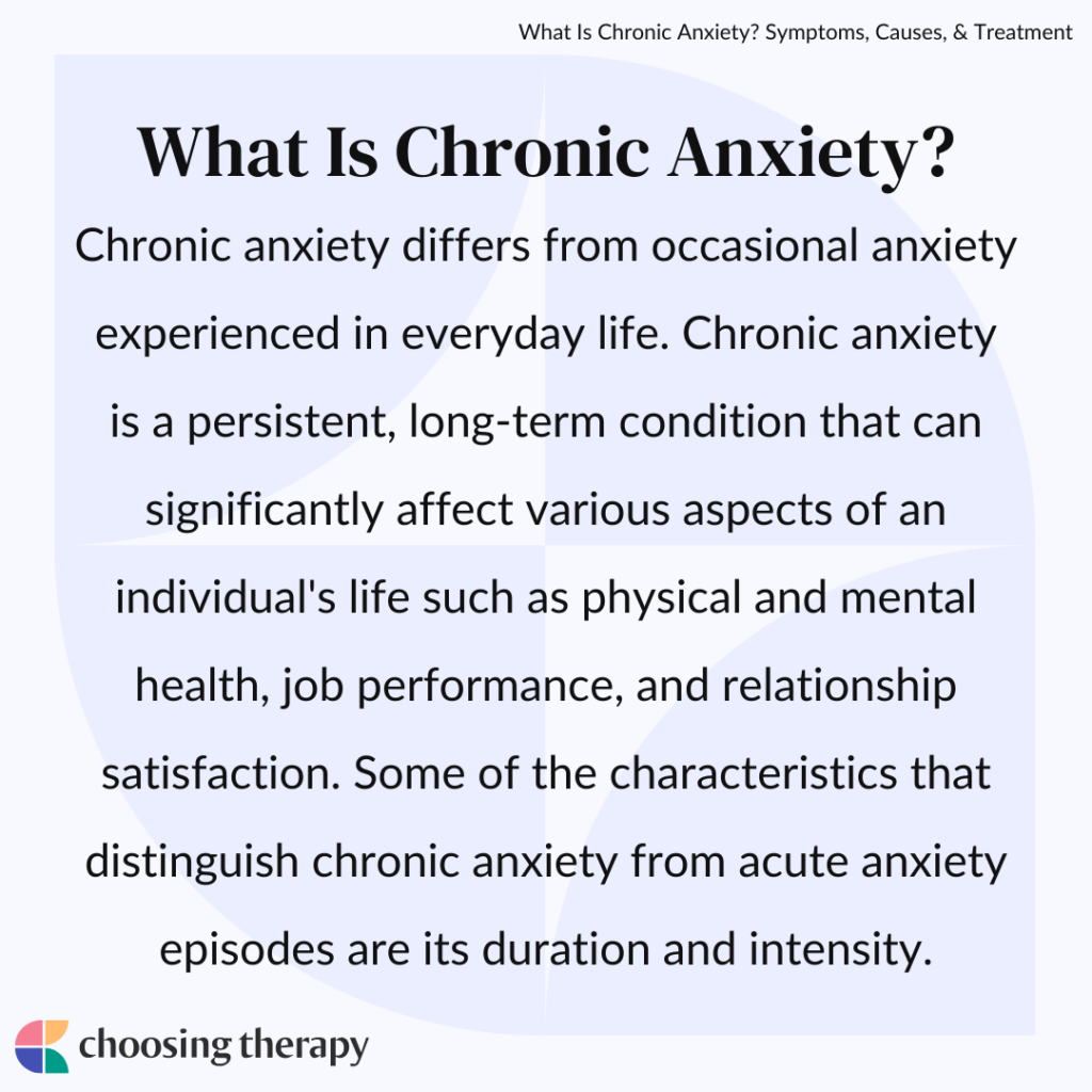 What Is Chronic Anxiety?