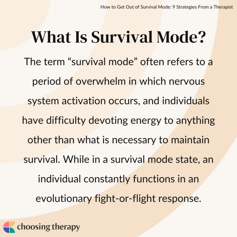 9 Steps for Getting Out of Survival Mode