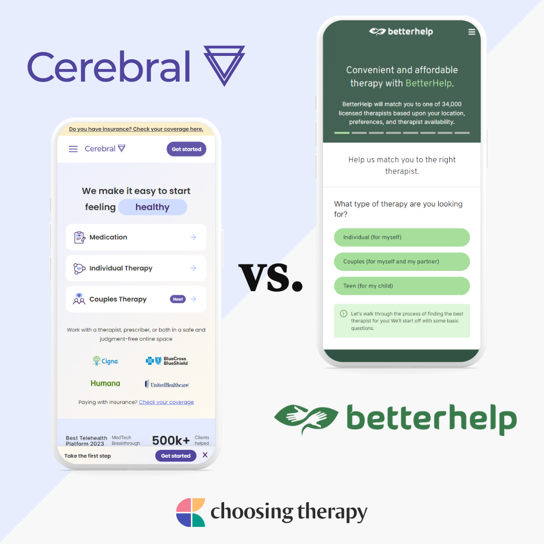 BetterHelp Vs Cerebral 2025
