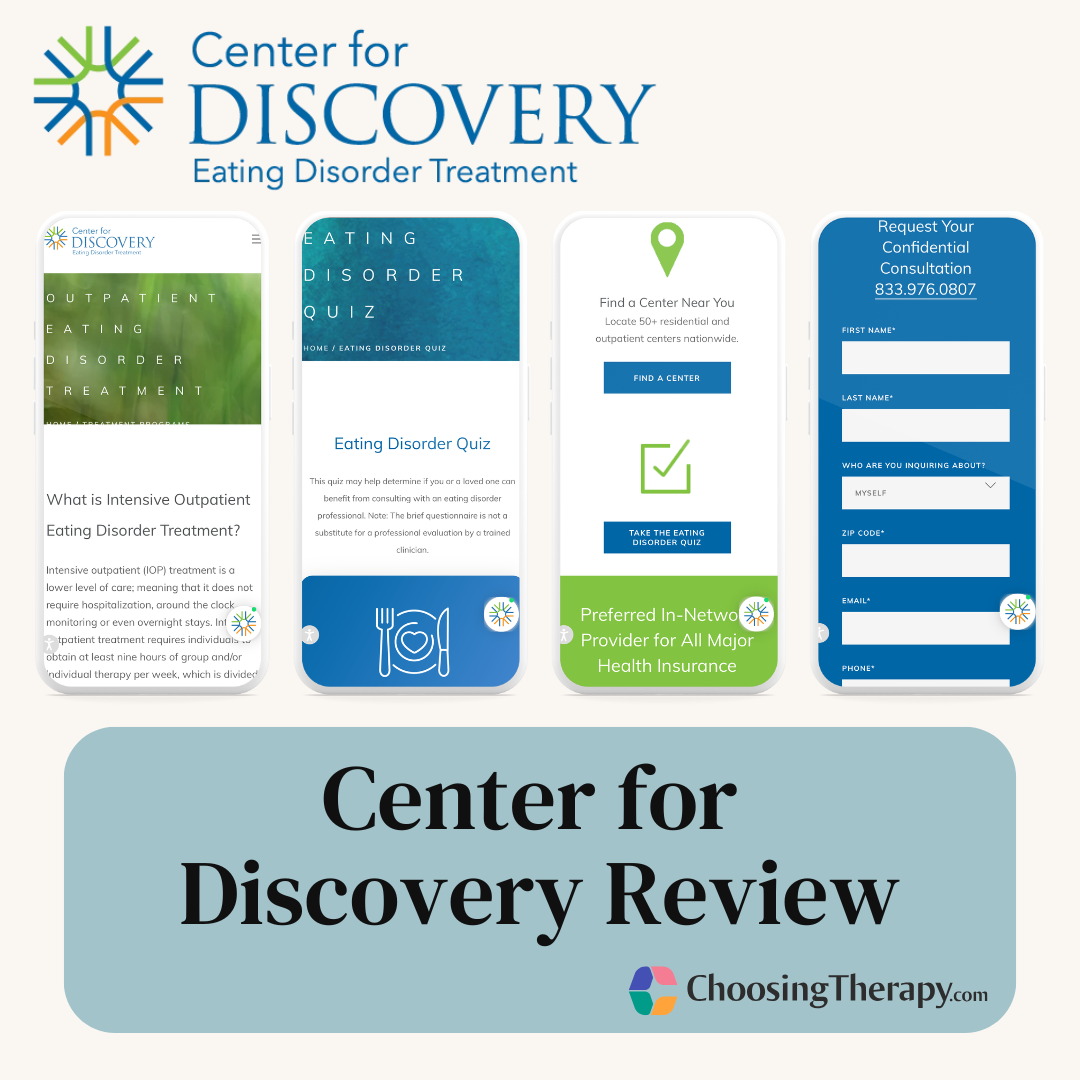 Center for Discovery Online Eating Disorder IOP Review 2025