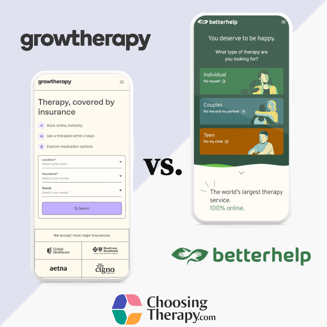 We Used Grow Therapy & BetterHelp: Here’s Who They're Best For