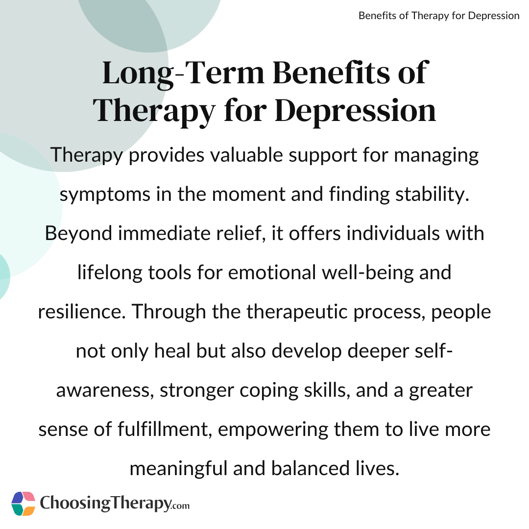 How Therapy Helps Depression: Immediate & Long-Term Benefits