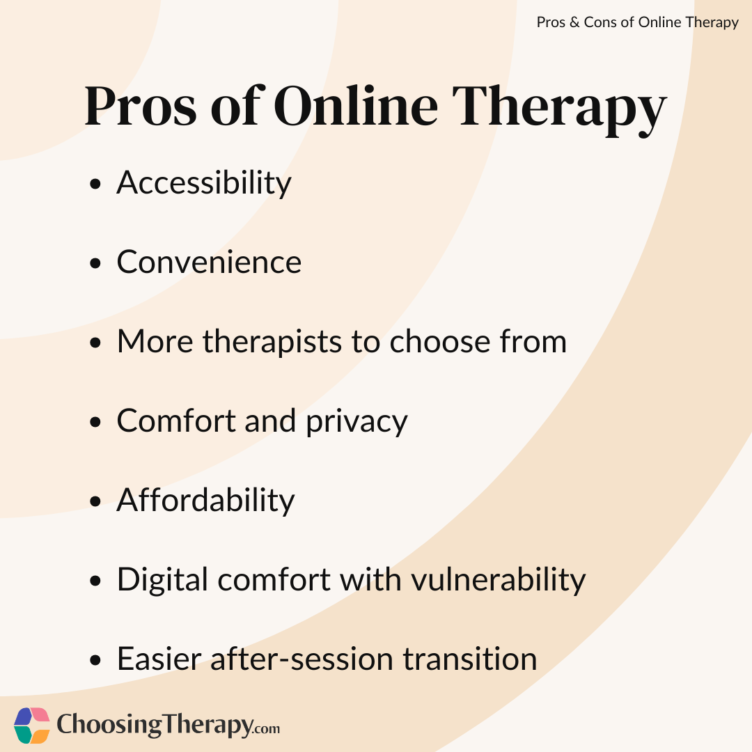 Online Therapy: Pros & Cons