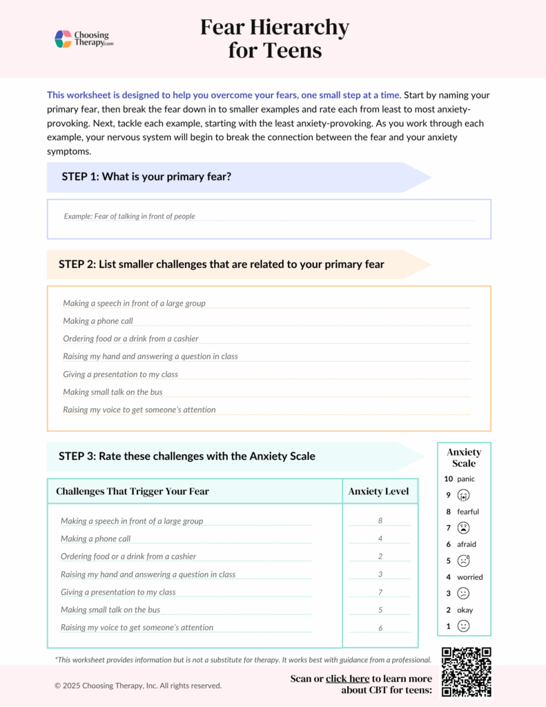 Free Therapy Worksheets for Teens (PDF Downloads) | ChoosingTherapy.com