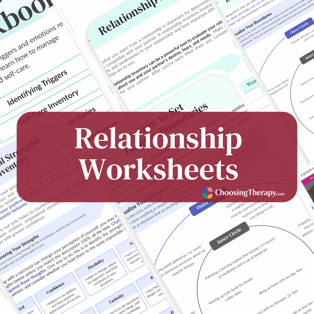 Free Healthy & Unhealthy Relationship Worksheets (Downloadable PDFs ...