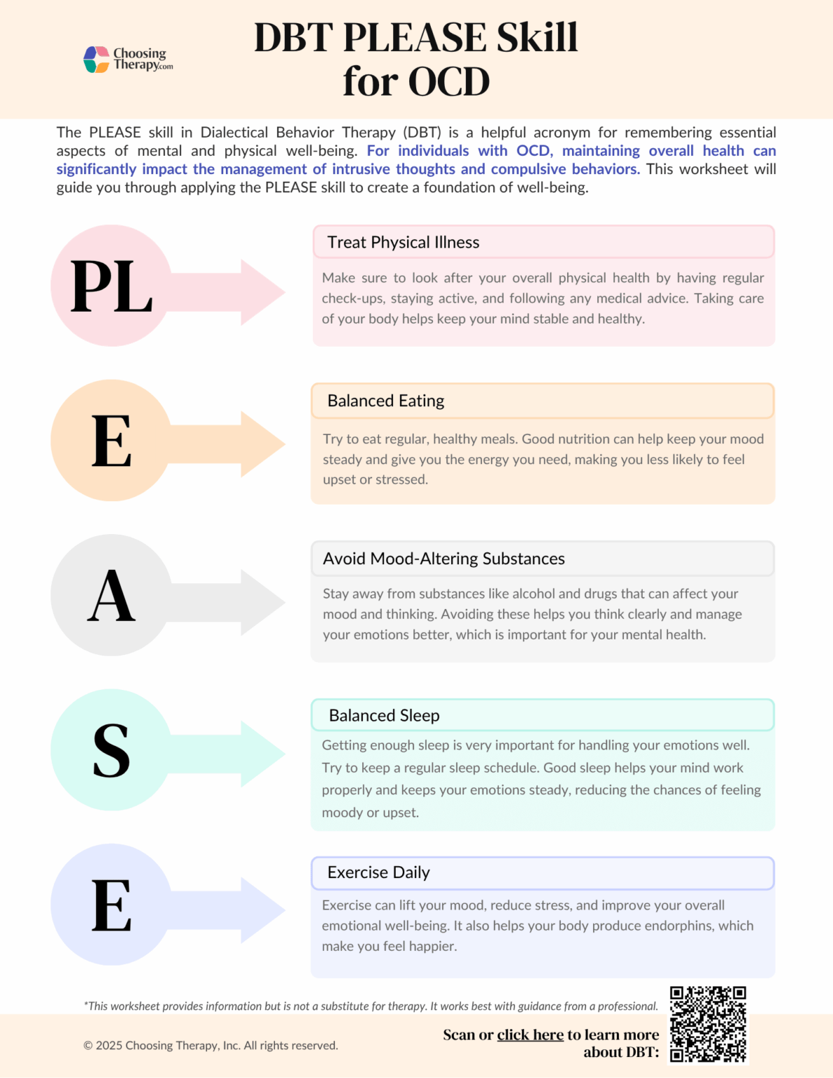 Free OCD Worksheets (Printable PDFs) | ChoosingTherapy.com