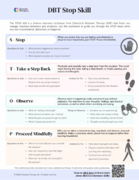 Free DBT STOP Skill Worksheet (Printable PDF) | ChoosingTherapy.com