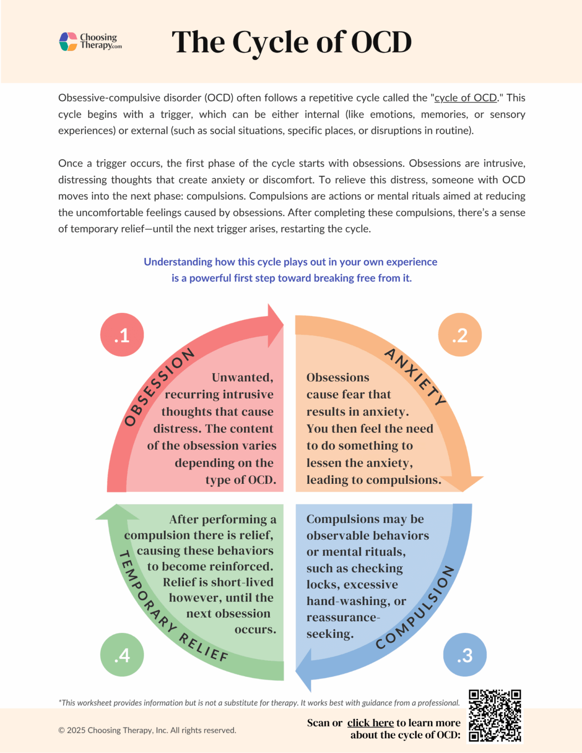 Free OCD Worksheets (Printable PDFs) | ChoosingTherapy.com