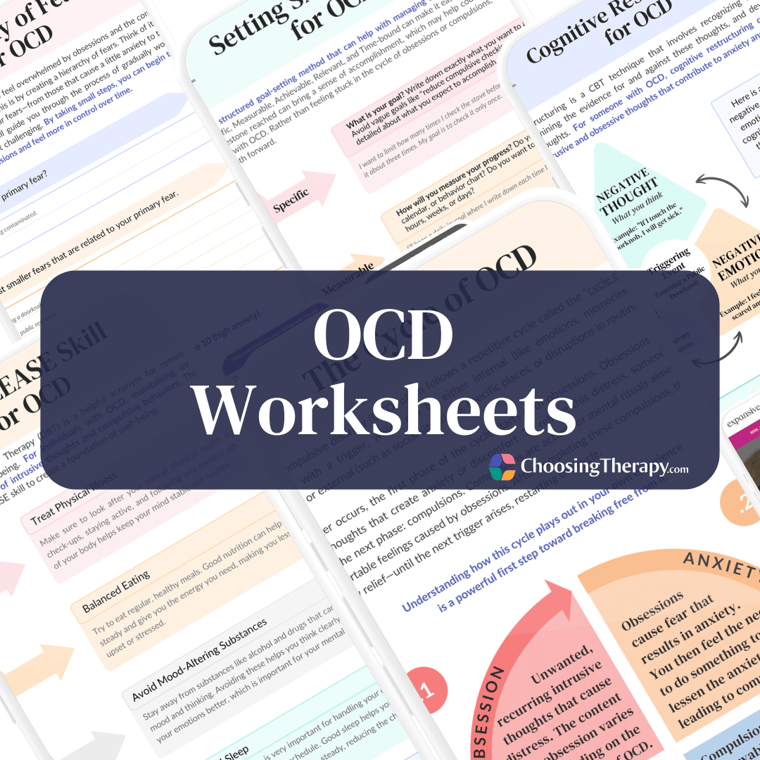 Free OCD Worksheets (Printable PDFs) | ChoosingTherapy.com