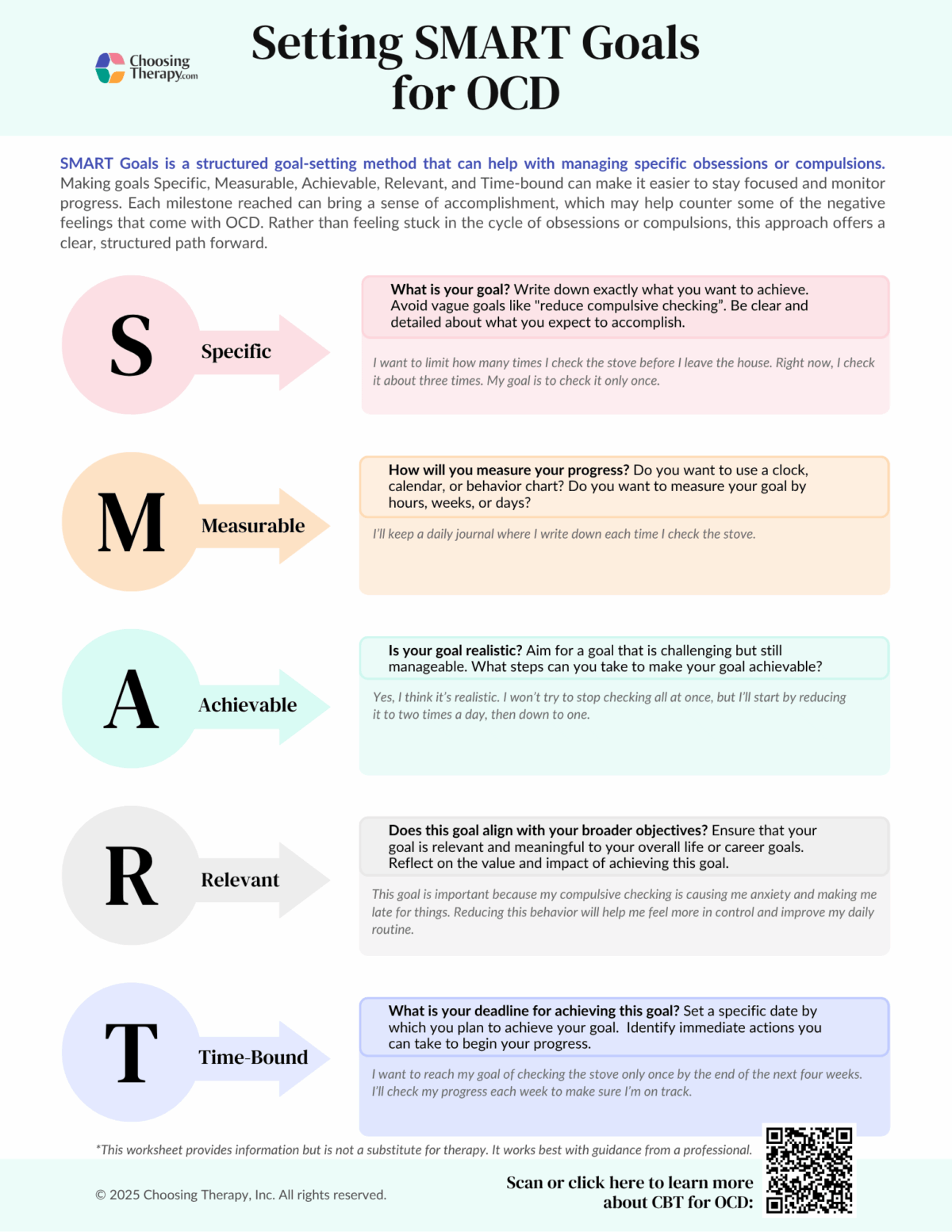 Free OCD Worksheets (Printable PDFs) | ChoosingTherapy.com