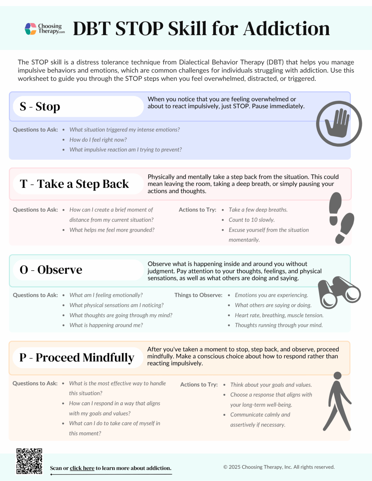 Free Addiction Recovery and Relapse Prevention Worksheets (Printable ...