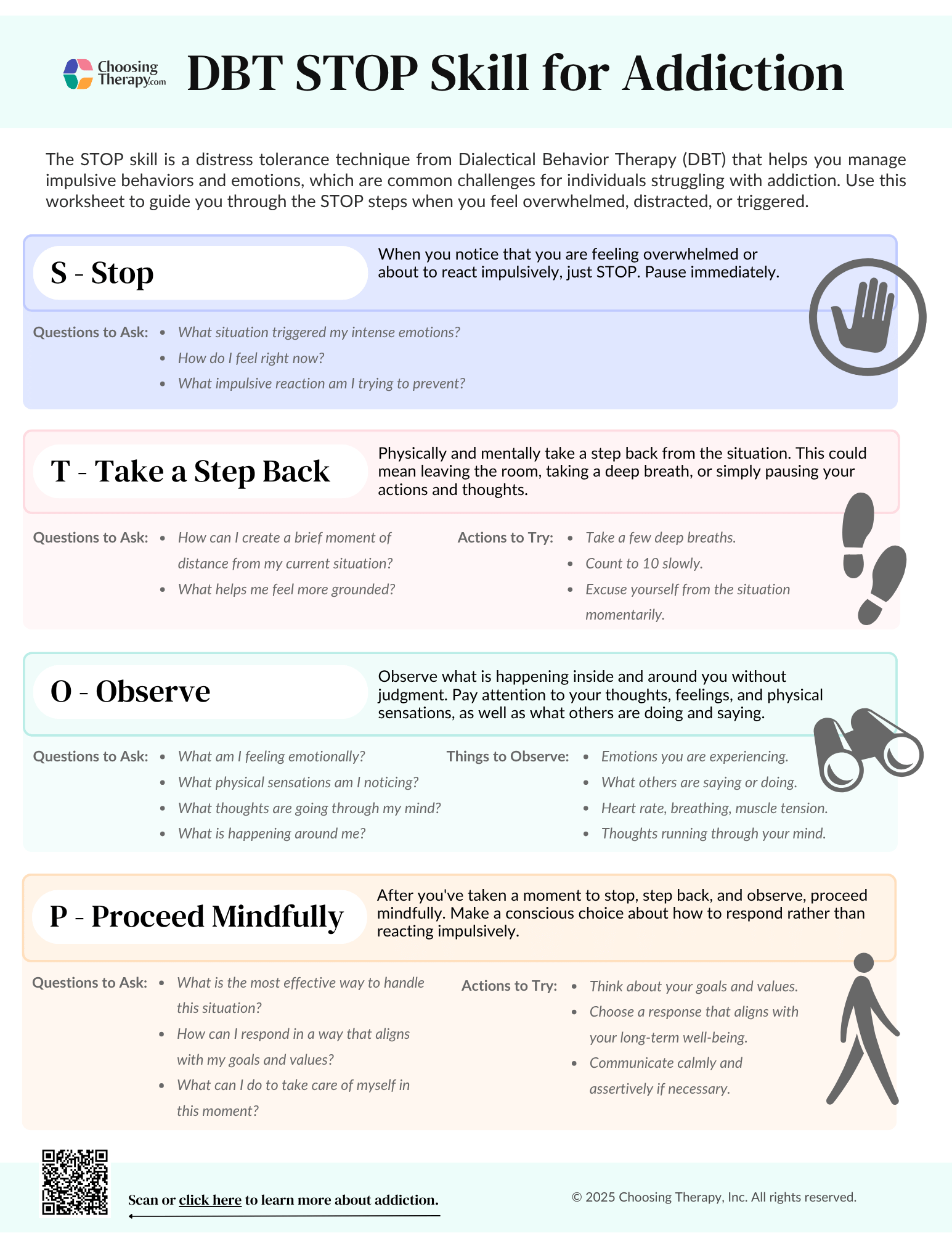 Free Addiction Recovery and Relapse Prevention Worksheets (Printable ...