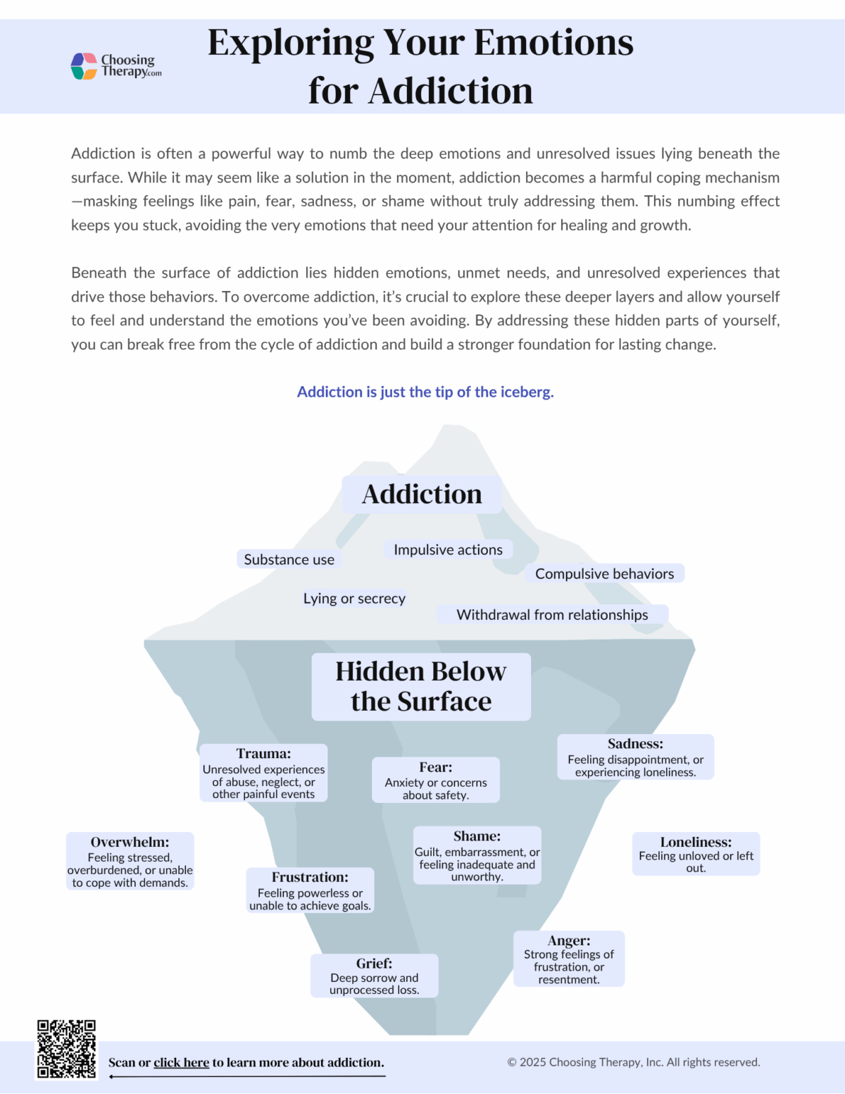 Free Addiction Recovery and Relapse Prevention Worksheets (Printable ...