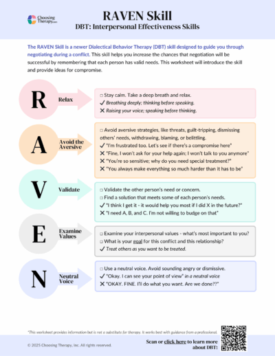 Free DBT Worksheets (Printable PDFs) | ChoosingTherapy.com