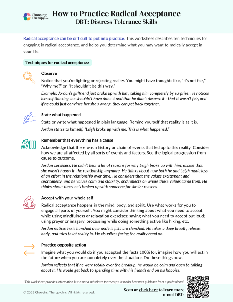 Free Therapy Worksheets (Printable PDF Downloads) | ChoosingTherapy.com