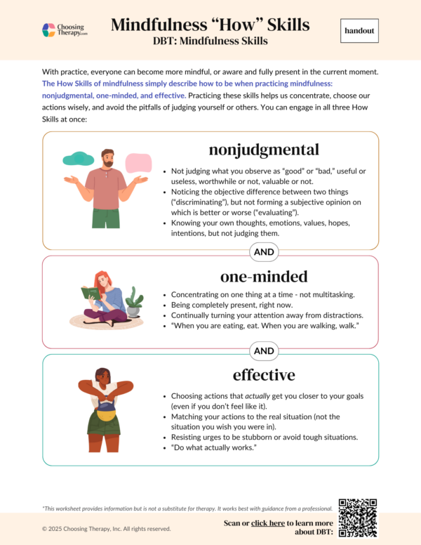 Free DBT Worksheets (Printable PDFs) | ChoosingTherapy.com