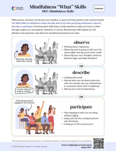 Free DBT Worksheets (Printable PDFs) | ChoosingTherapy.com