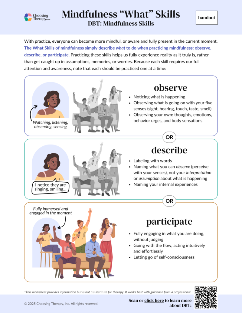 Free DBT Worksheets (Printable PDFs) | ChoosingTherapy.com